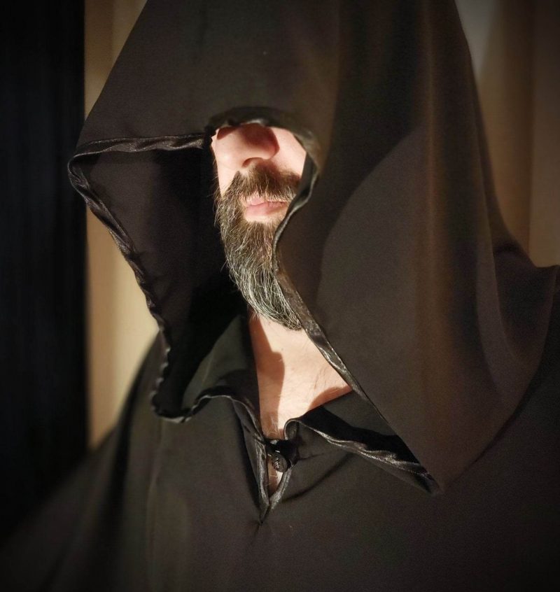 Black Tau Hooded Robe - Logos 373