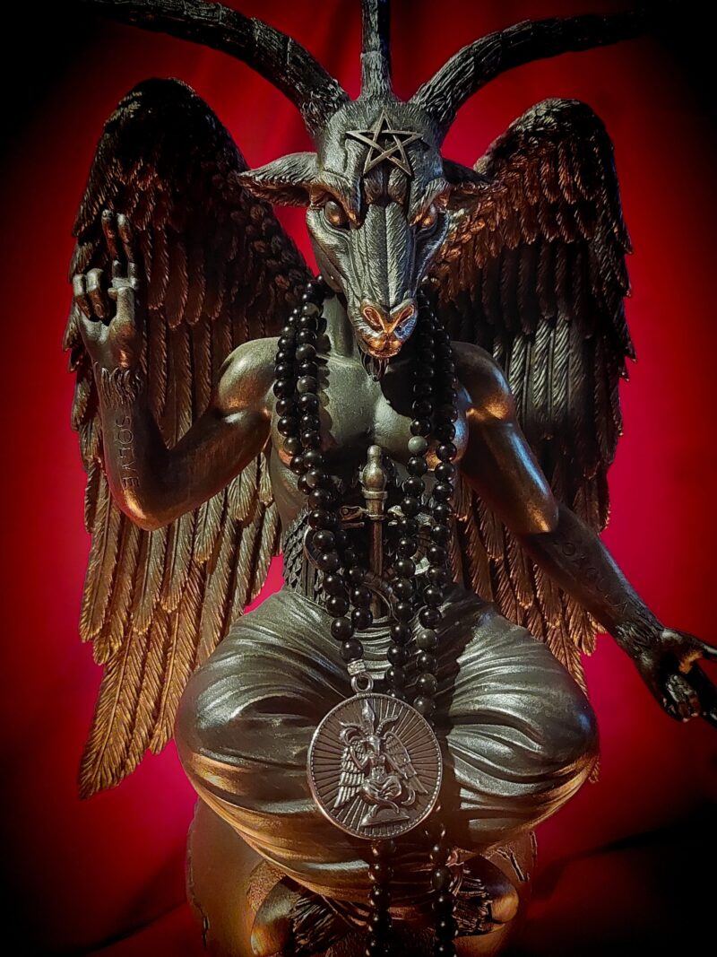 Baphomet Obsidian Rosary - Logos 373